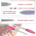 Metal Nail File, Fingernail Files for Natural Nails, Pointed Tip Nail ...
