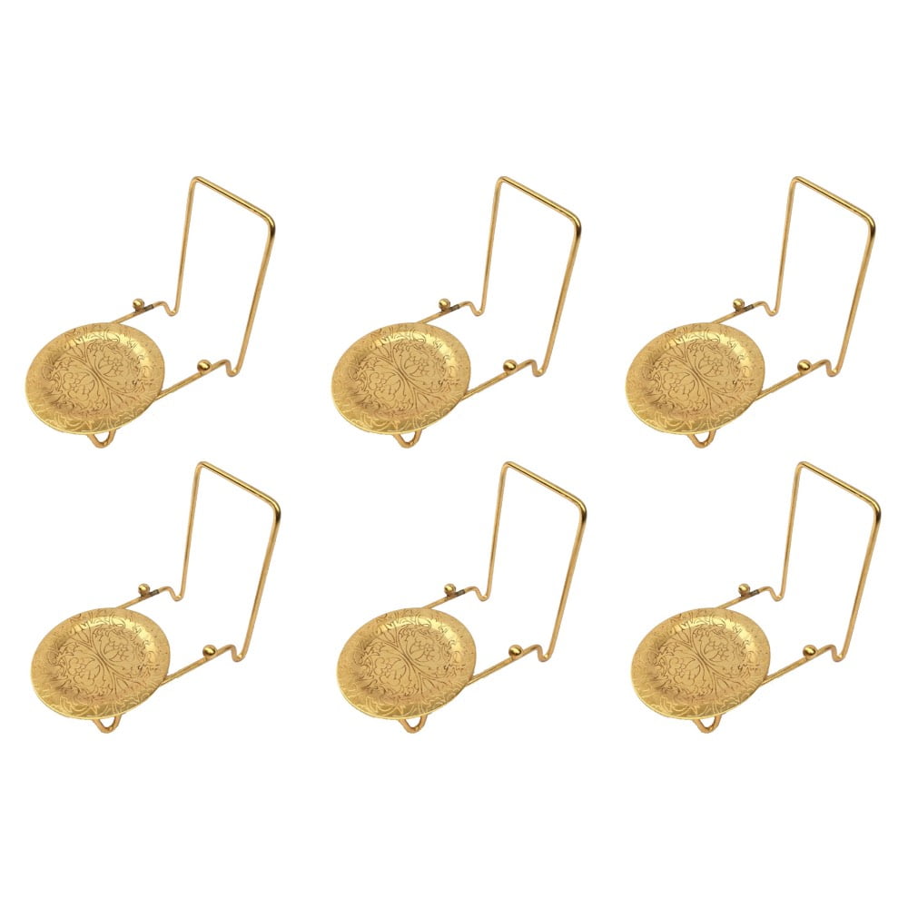 Bovado USA Tea Cup and Saucer Display Stand Easel, Brass, 6 Pack ...