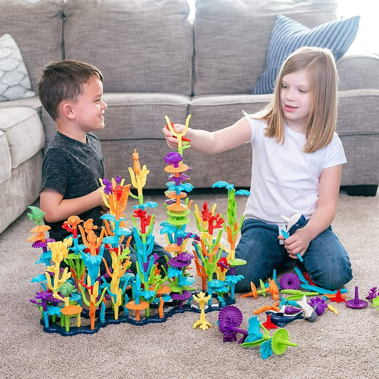 Coral Reef Toy Set Tender Leaf Toys Stacking Coral Reef - 18 Piece ...
