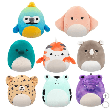 Squishmallow 5" Plush Mystery Box, 5-Pack - Assorted Set of Various ...