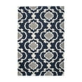 World Rug Gallery Cozy Moroccan Trellis Shag Area Rug - Navy 5'3" x 7'3 ...