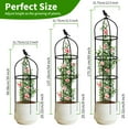 BUSATIA Garden Obelisk Trellis for Climbing Plants Outdoor, 6 Ft ...