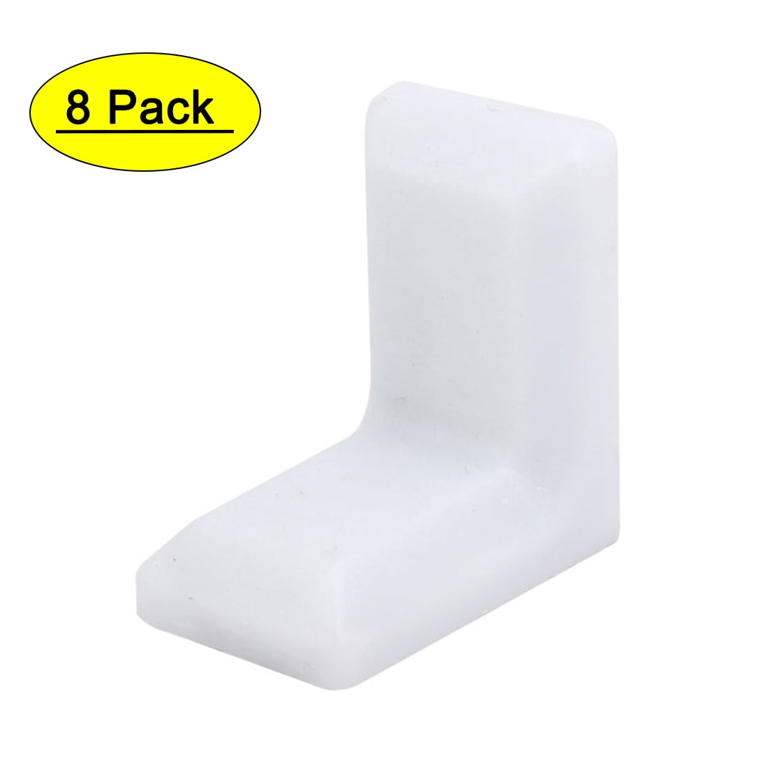 1.1" x 0.7" x 1.1" Plastic Cover Right Angle Corner Brace Bracket 8pcs ...