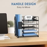 INTIGE 5-Tier Desk Organizer with File Holder, Letter Tray Paper ...