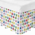 Abstract Monster Bed Skirt California King Size 16 Inch Drop, Colorful ...