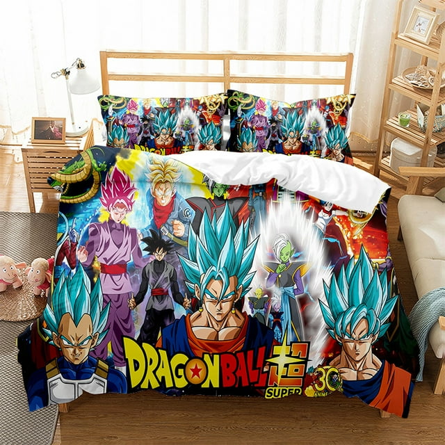 Anime Dragon Ball Z 3 Pieces Soft Comforter Set For Room Decor Manga