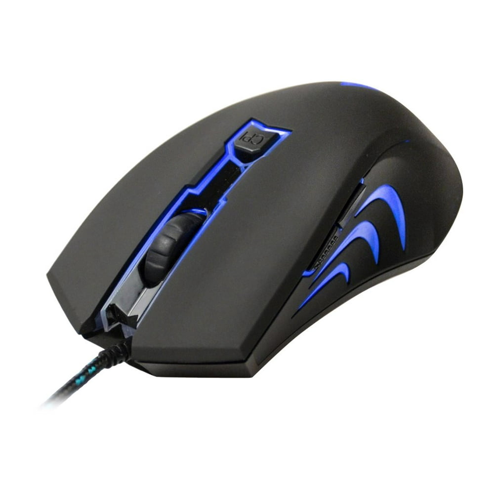 AZiO GM2400 LED Backlit USB Optical Gaming Mouse, Black - Walmart.com ...