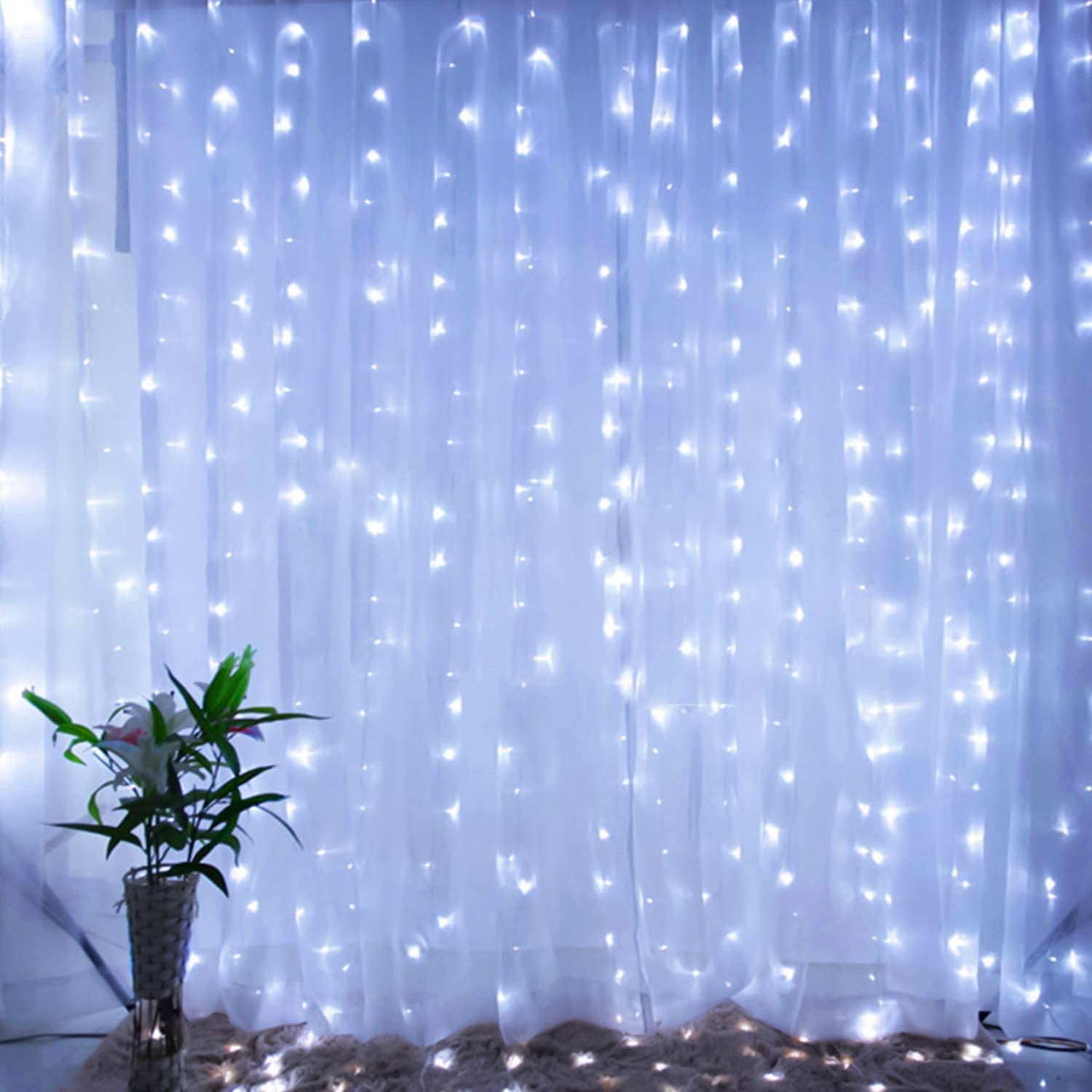 Click here for Fhylgn Brightown Curtain String Lights 10ft 300 Le... prices