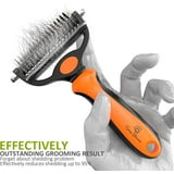 2 in 1 Professional Grooming Rake for Cats & Dogs-Dematting Comb for ...