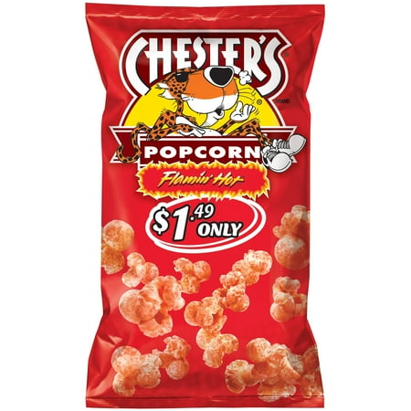 Chester's Flamin' Hot Popcorn 3 oz. Plastic Bag - Walmart.com