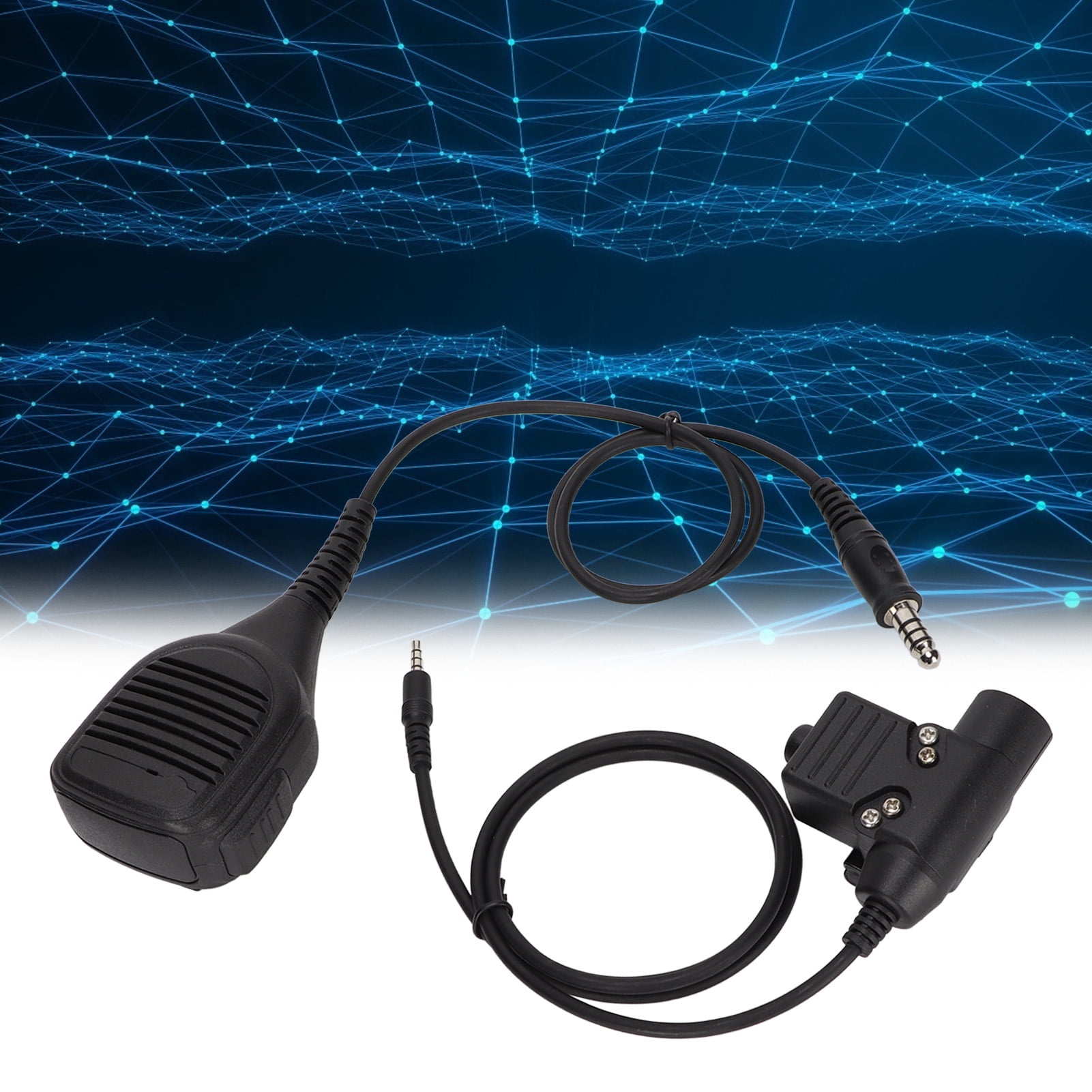 Micrófono de hombro micrófono de mano con radio extensible cable de PU ...