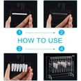 Acrylic Nail Art Display Boards Clear Nails Tips Charm Sample Display ...