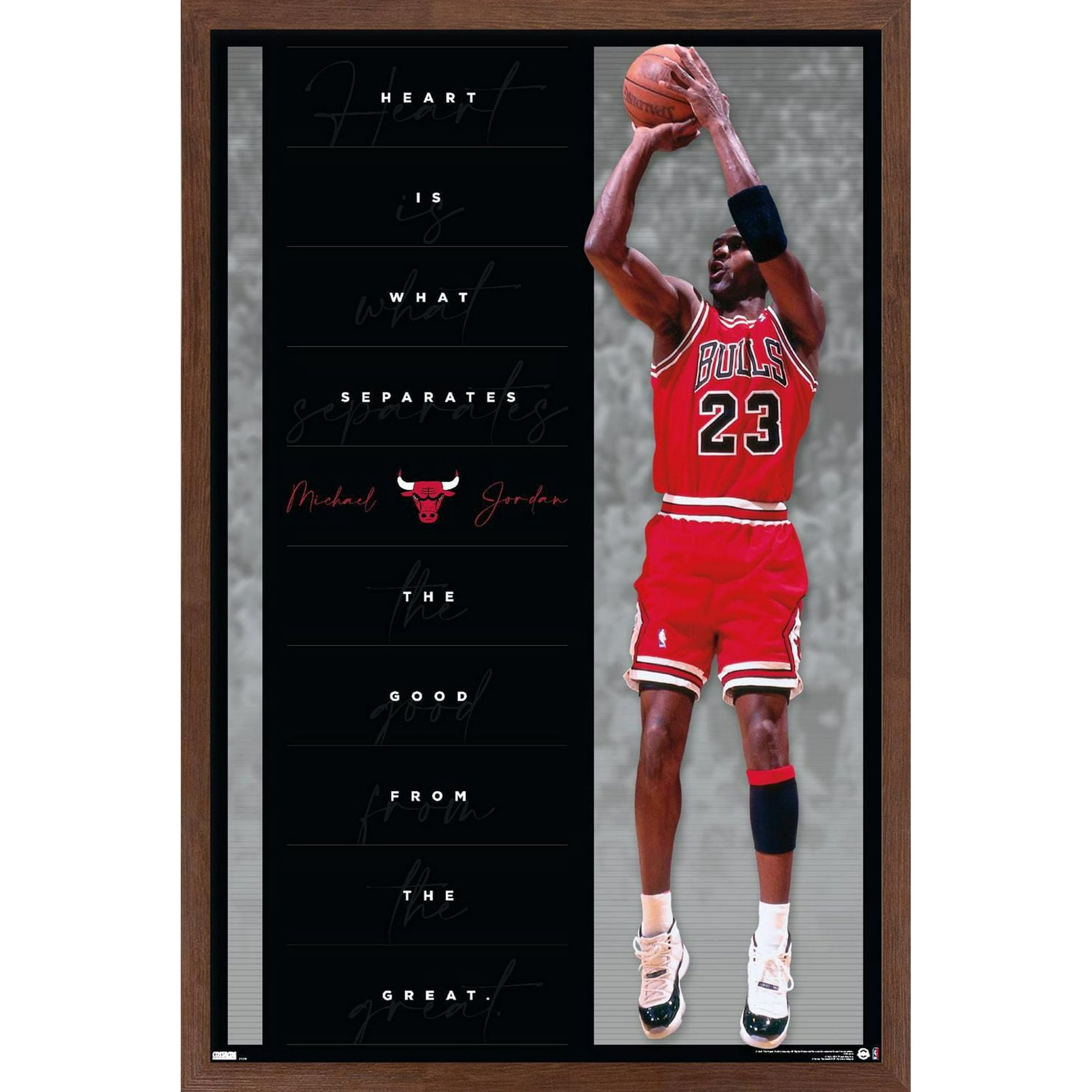Click here for Trends International Michael Jordan - Heart Wall P... prices