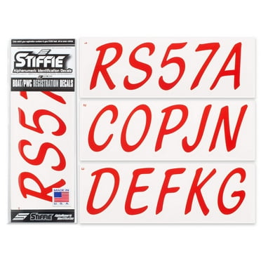 STIFFIE Whipline Solid Metallic Gold/Black 3" Alpha-Numeric ...