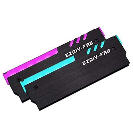 EZDIY-FAB 12V RGB Memory RAM Cooler,RGB DDR Heatsink(Compatible with ...