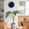 2D Flat Wall Clock Art Print, Silent Non Ticking Battery Operated,Neon ...