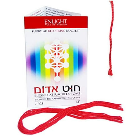 Kabbalah Red String Bracelets - 7 Pcs Original 12 - Includes The ...