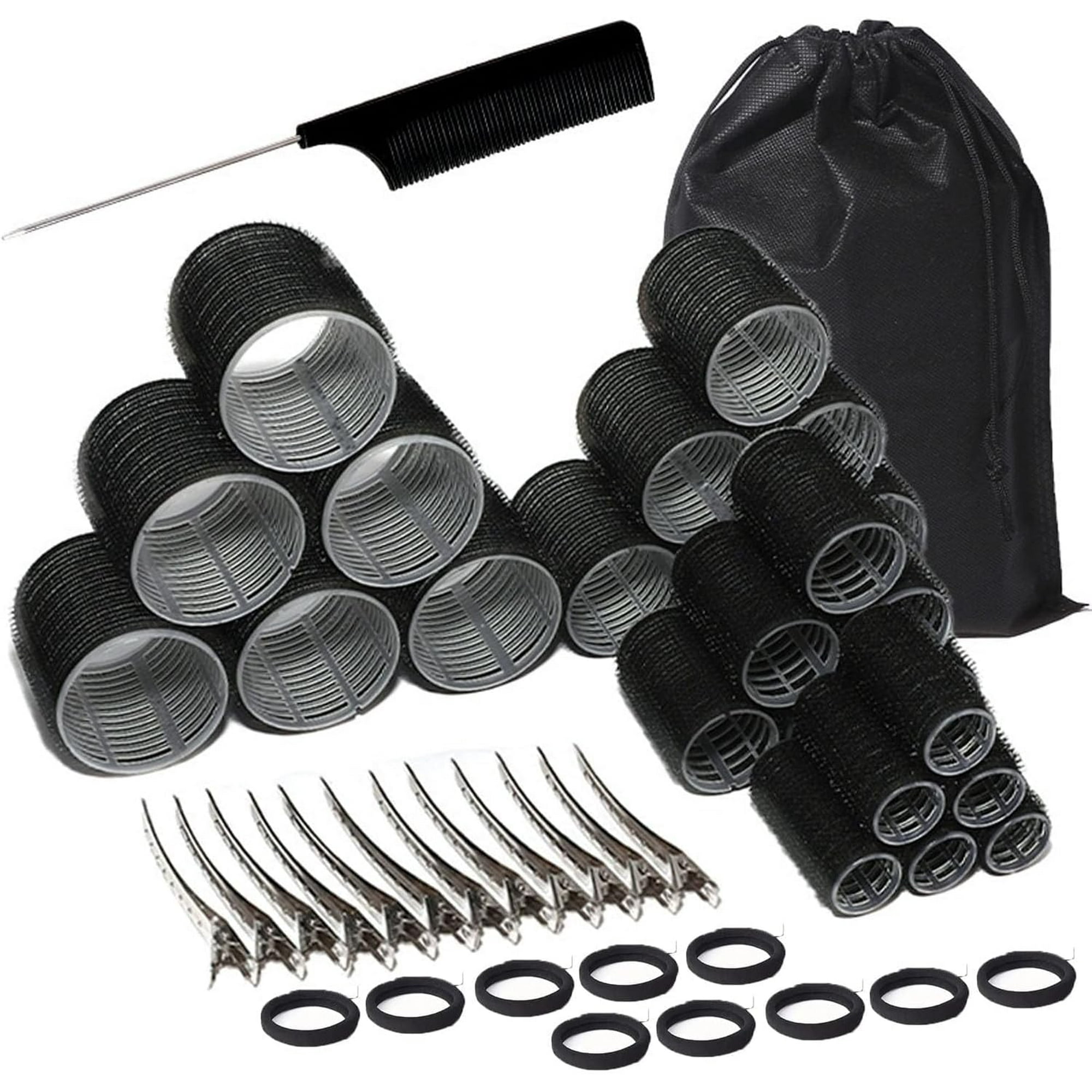 Click here for Salafire 36pcs Black Velcro Hair Rollers Curlers W... prices