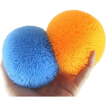 PINK Solid Color Jumbo 9" Puffer Ball - Sensory Fidget and Stress Balls ...