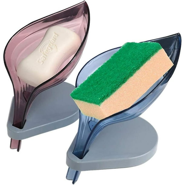 Plastic Soap Dish, Bathroom Soap Dish With Suction Cups Draining Soap ...