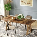 Tribesigns 71 in. Dining Table, Farmhouse 6ft Wooden Dining Room Table ...