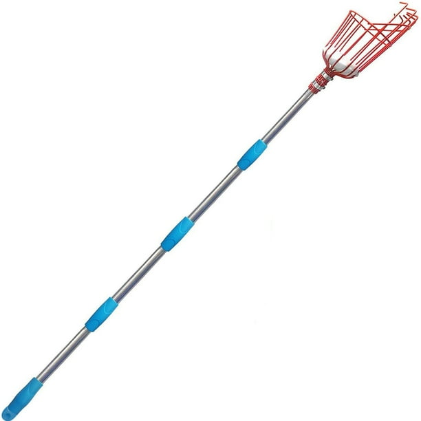 Fruit Picker Tool-Height Adjustable Fruit Picker with Big Basket Orange ...