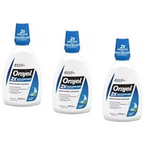 Orajel - 2 Pack Antiseptic Rinse for All Mouth Sores, Killing Bacteria ...