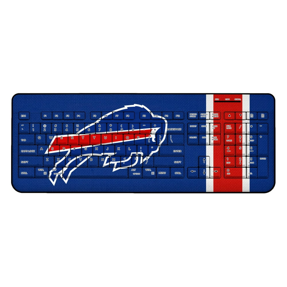 Buffalo Bills Stripe Wireless Keyboard - Walmart.com - Walmart.com