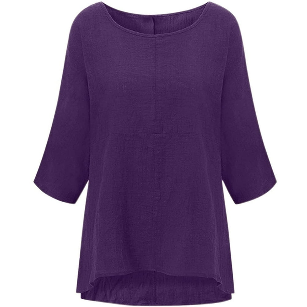 Click here for Choks Chok Cotton 3/4 Sleeve Shirts For Women Fall... prices