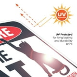 Beware of Cat Sign, Funny Attack Cat Sign, - Walmart.com