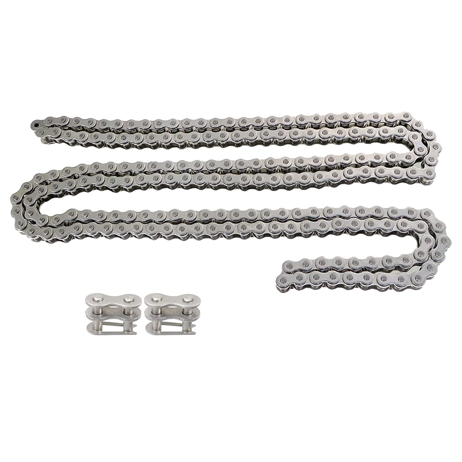 labwork 50SS 10 Feet Stainless Steel Roller Chain 192 Links with 2 ...