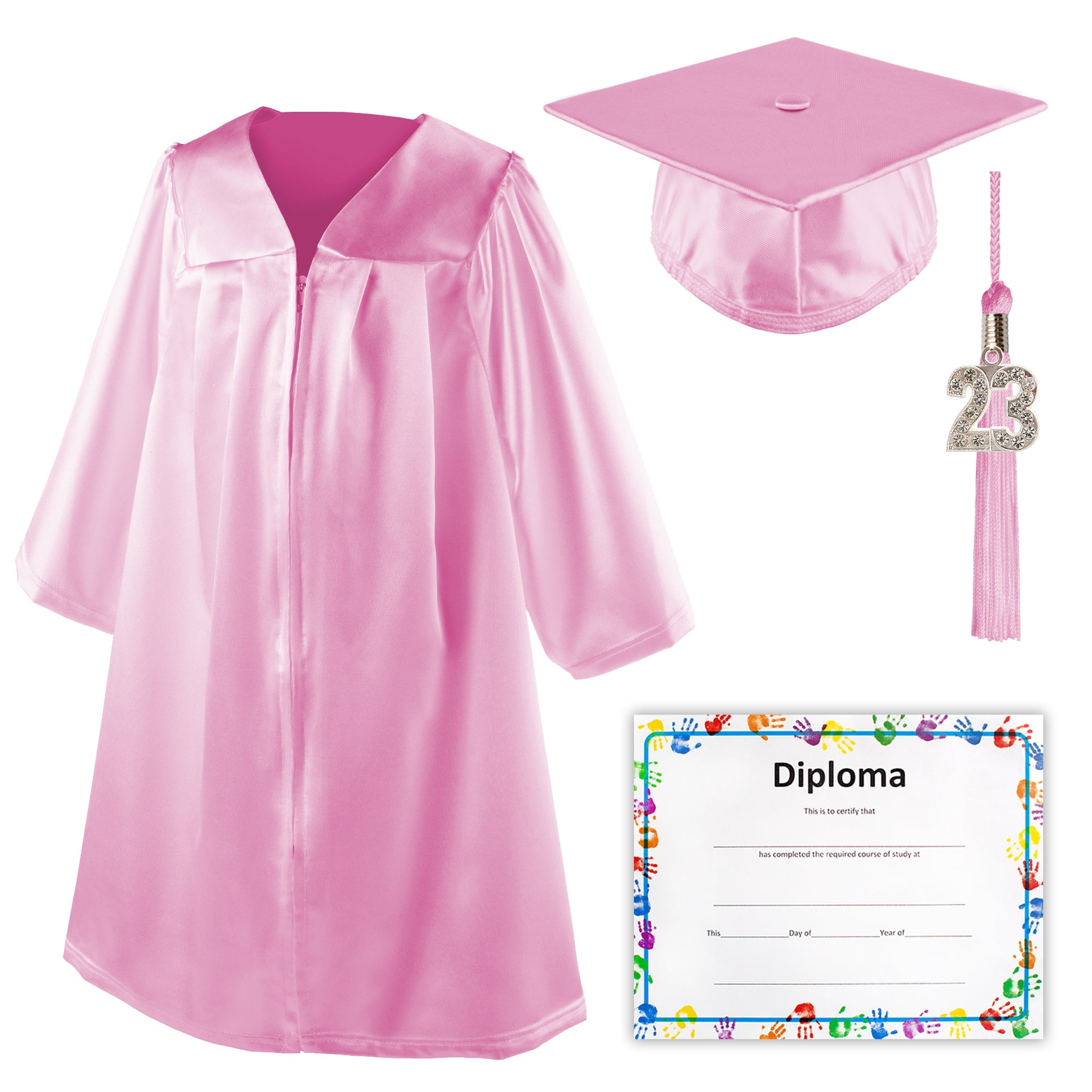 Class Act Graduation Shiny Kindergarten Preschool Graduation Cap & Gown ...