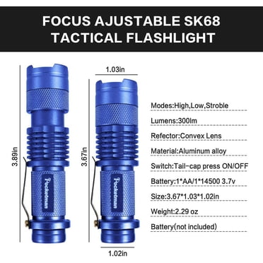 Voltec 08-00618 LED 3W Tactical Flashlight, 120 lm - Walmart.com