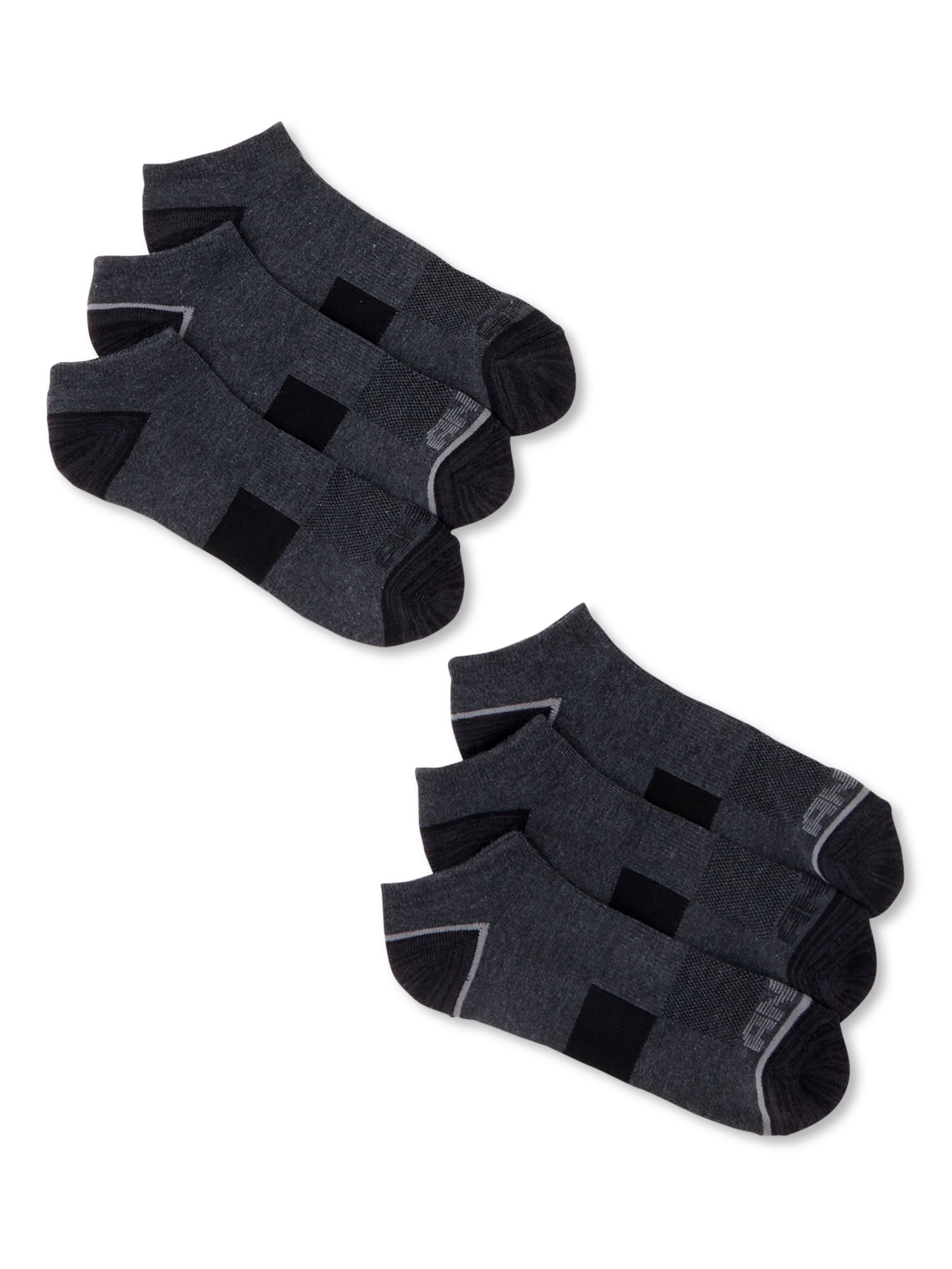 AND1 Men's Pro Platinum Cushion Performance Low Cut Socks, 6-Pack ...