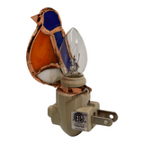Gift Essentials Bluebird Night Light Stained Glass Nightlight ...