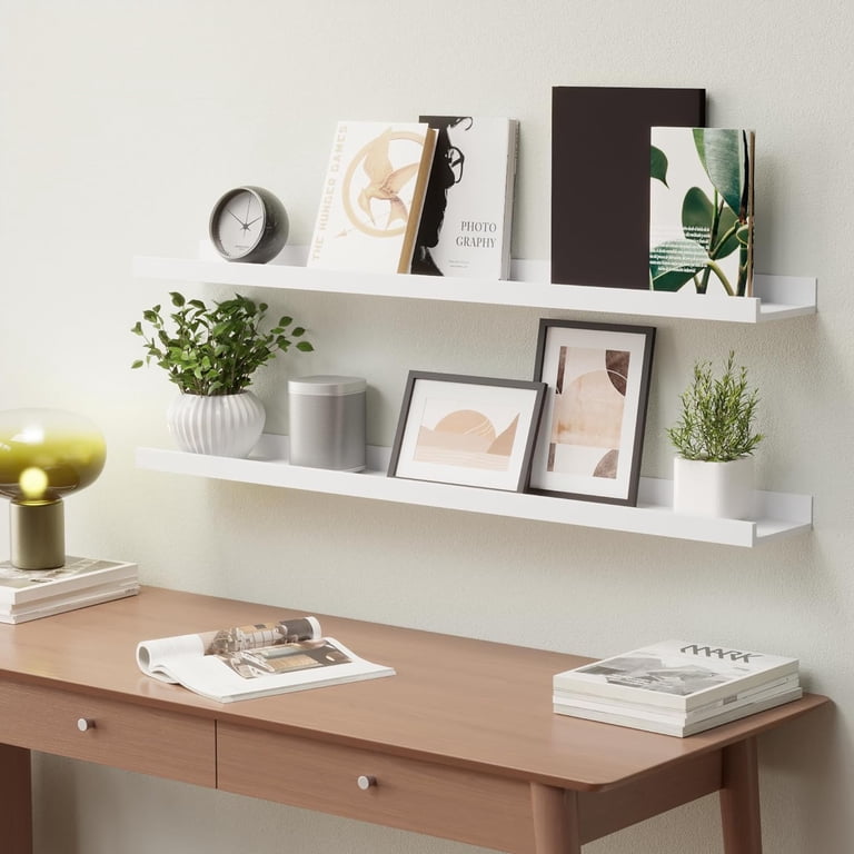 Long Floating Wall Ledge Shelf