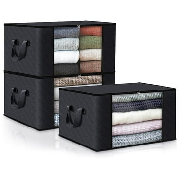 WeluvFit's 4-Pack Large Clothes Storage Bins, Foldable Organizer ...