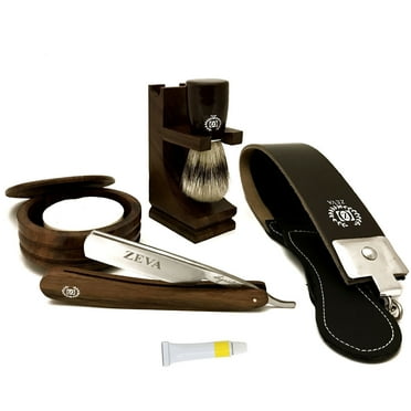 VINTAGE SHAVE READY WOODEN HANDLE WET CUT THROAT STRAIGHT RAZOR SHAVING ...