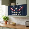 America Birthday Cabinet Curtains 35" W x 35" L, Bald Eagle ...