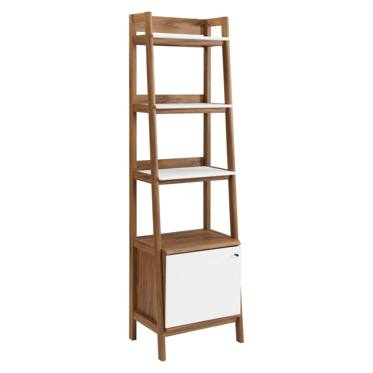 Click here for Modway Bixby 21 Bookshelf Walnut White 15x20.5x71 prices