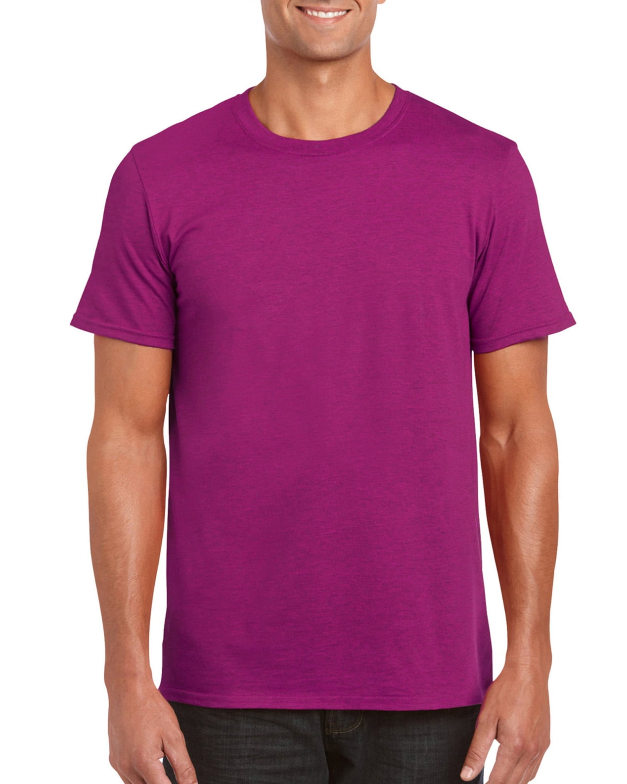 Gildan Mens Softstyle T-Shirt, M, Berry - Walmart.com