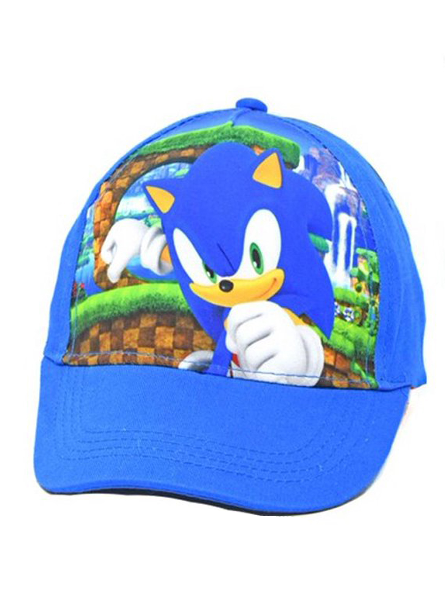 Sonic The Hedgehog Sega Youth Kids Baseball Cap Hat Green Hills Blue ...