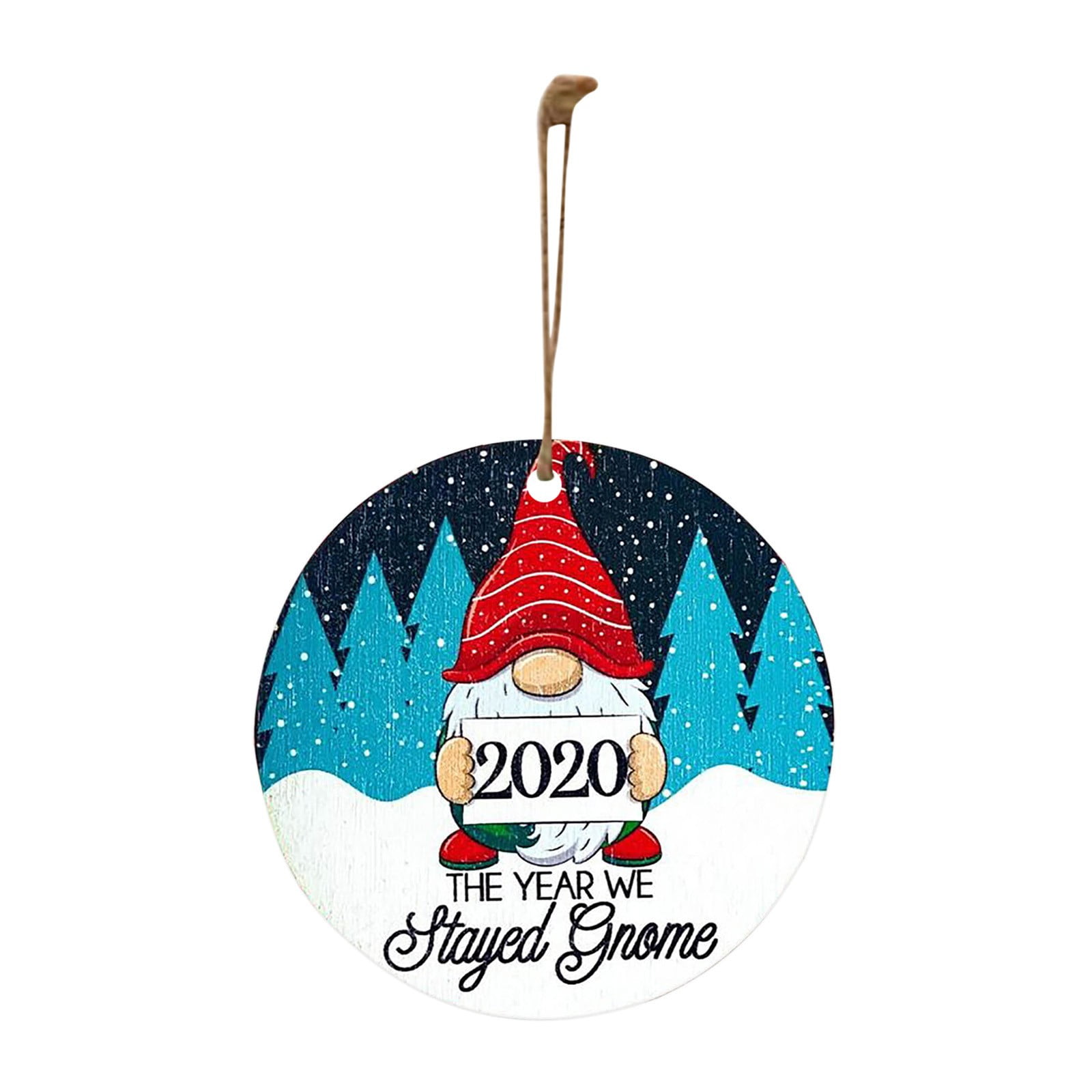 2020 The Year We Stayed Home - Gnome Christmas Ornament - Walmart.com