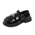 Abomasnow Toddler Girl Mary Jane Shoes Adujstable Pearl Strap School ...