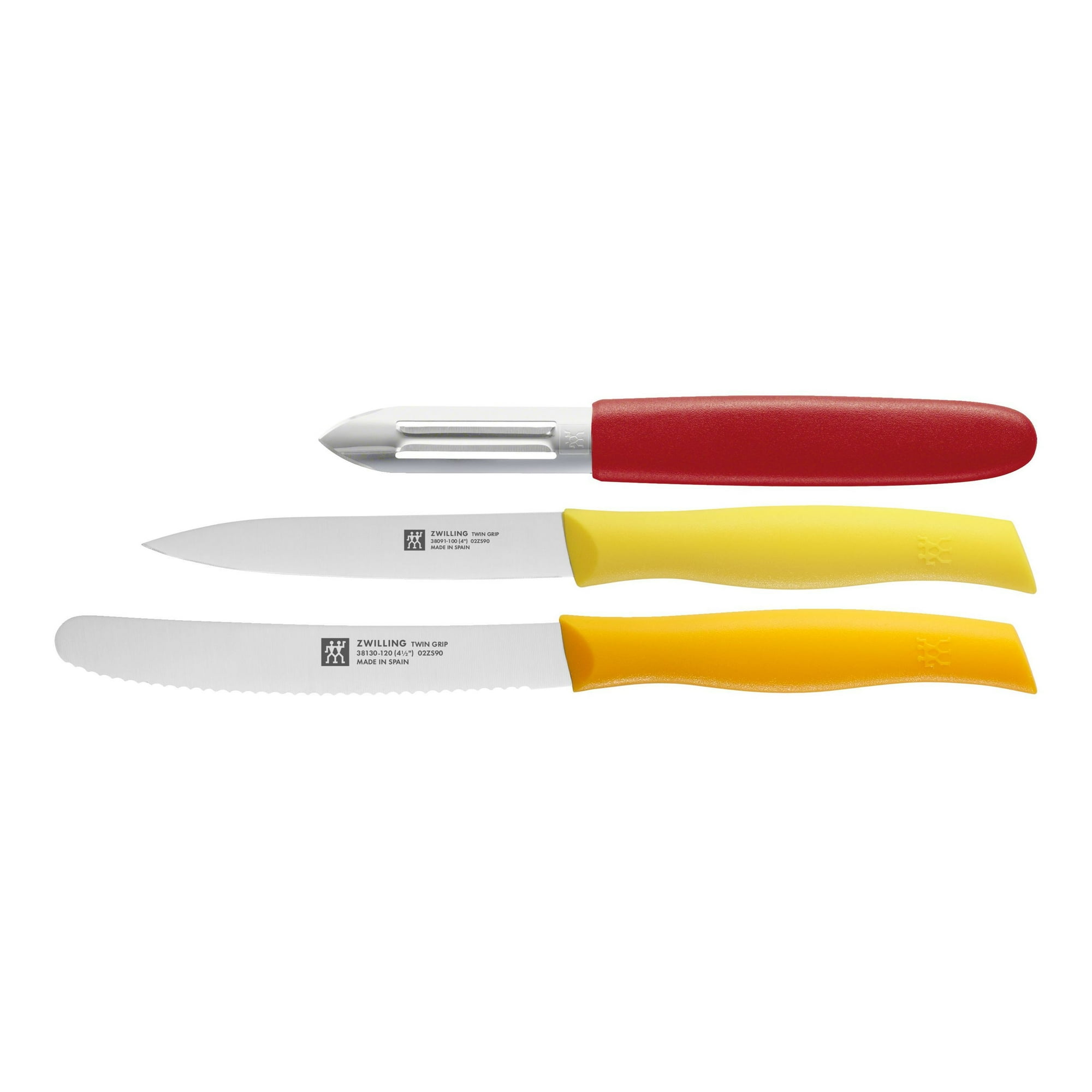 Click here for Zwilling Twin Grip 3 Piece Knife Set  Mixed Colour... prices