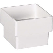 Amerimax 2 In. x 3 In. Traditional K-Style White Vinyl Downspout ...