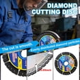 10 Pack Diamond Multi-Purpose Saw Blades, 4.5" Diamond Blade for Angle ...