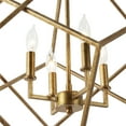 Free Shipping! DecMode Modern Gold Metal Geometric Chandelier with Link ...