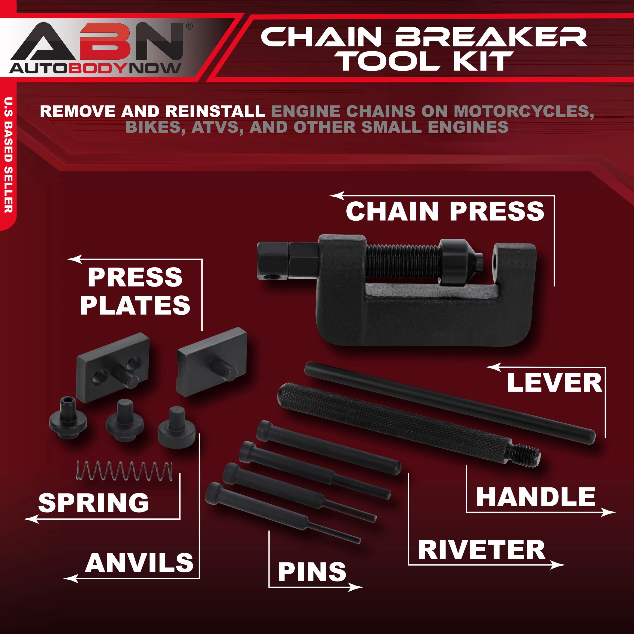 Motorcycle chain rivet tool store