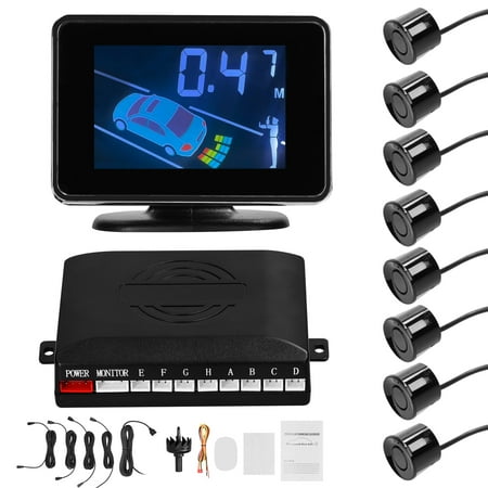 Mistaha Advanced Car Reverse Radar System with Color LCD Display and ...